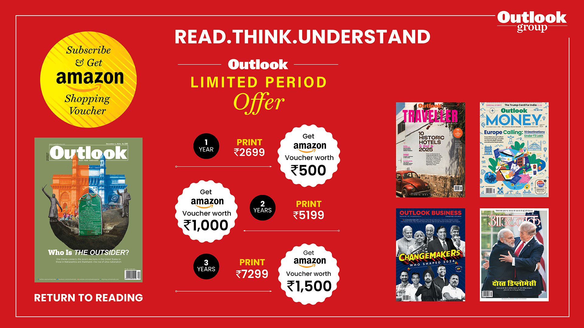 Outlook Magazine Subscription Traveller | Business | Money | Hindi